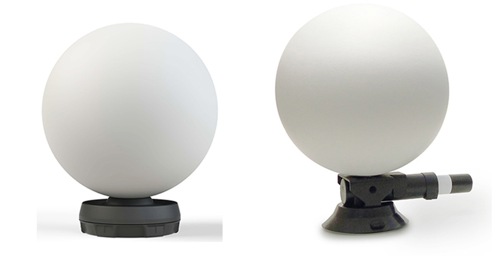 Laser scanner sphere with suction cup or magnet — Geofix UK